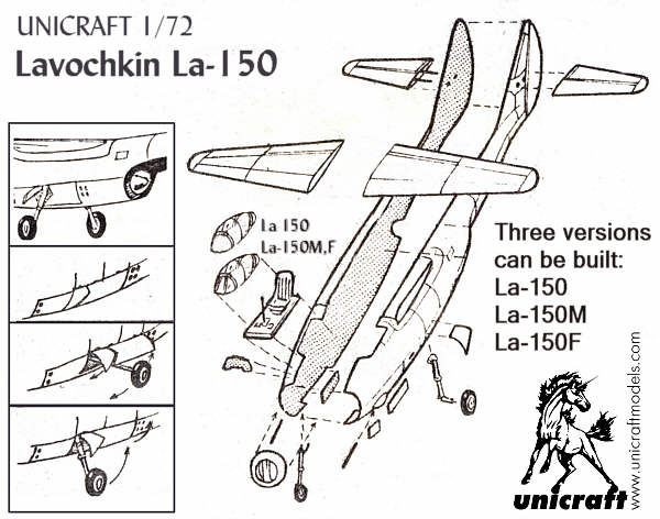 UNICRAFT 1/72 Lavochkin La-150